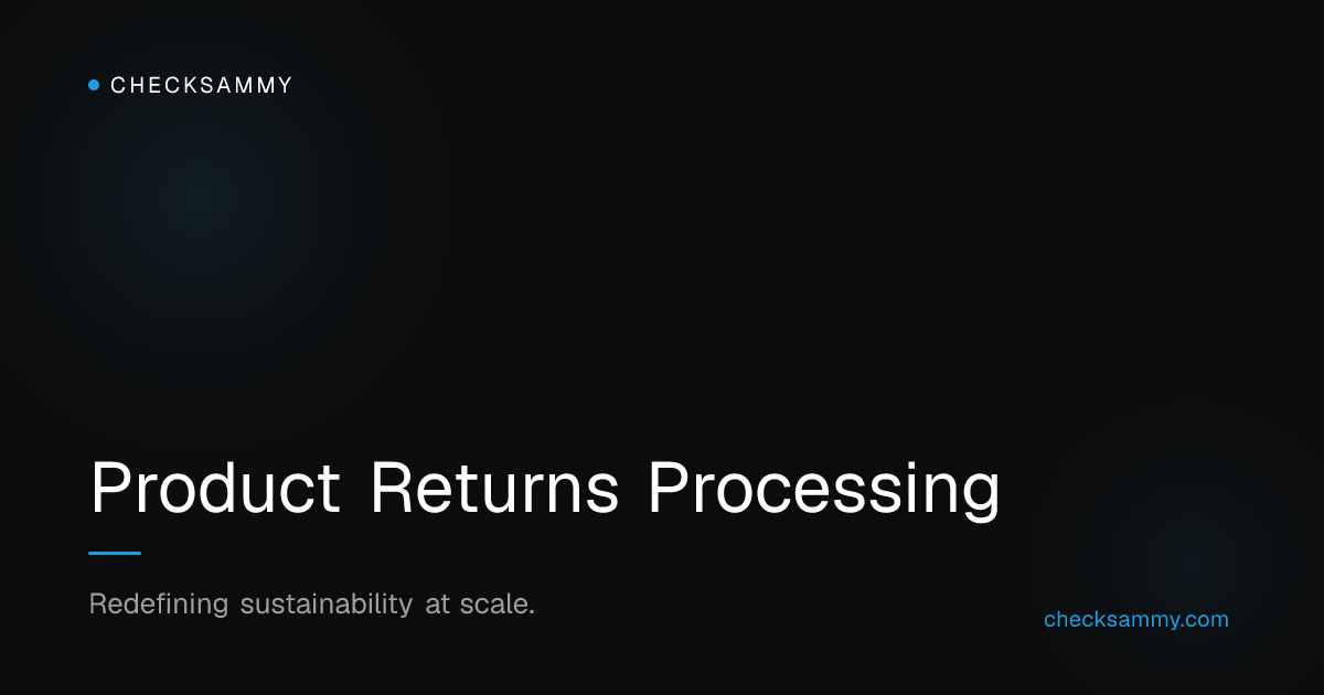 Product Returns Processing
